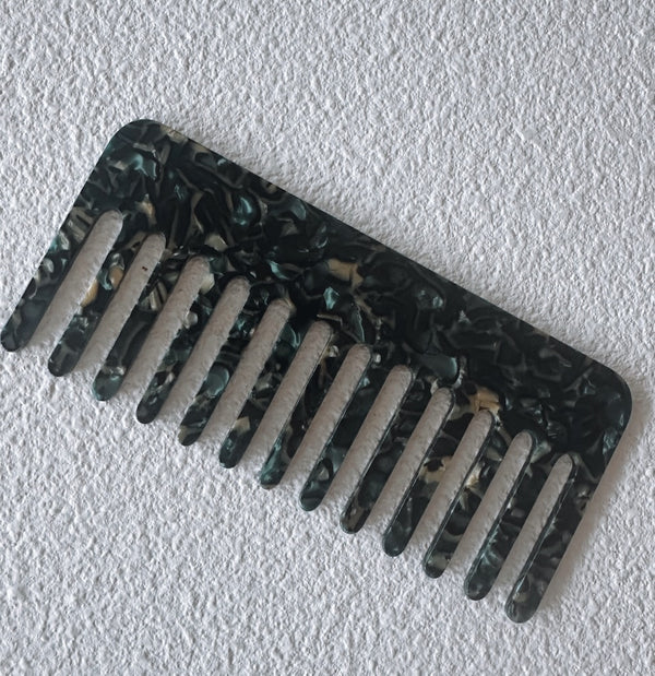Hair Comb - Marble Jade – thebotanicalworkshop